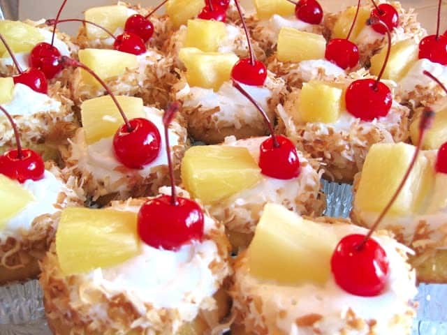 Luau Cupcakes | Created by Diane