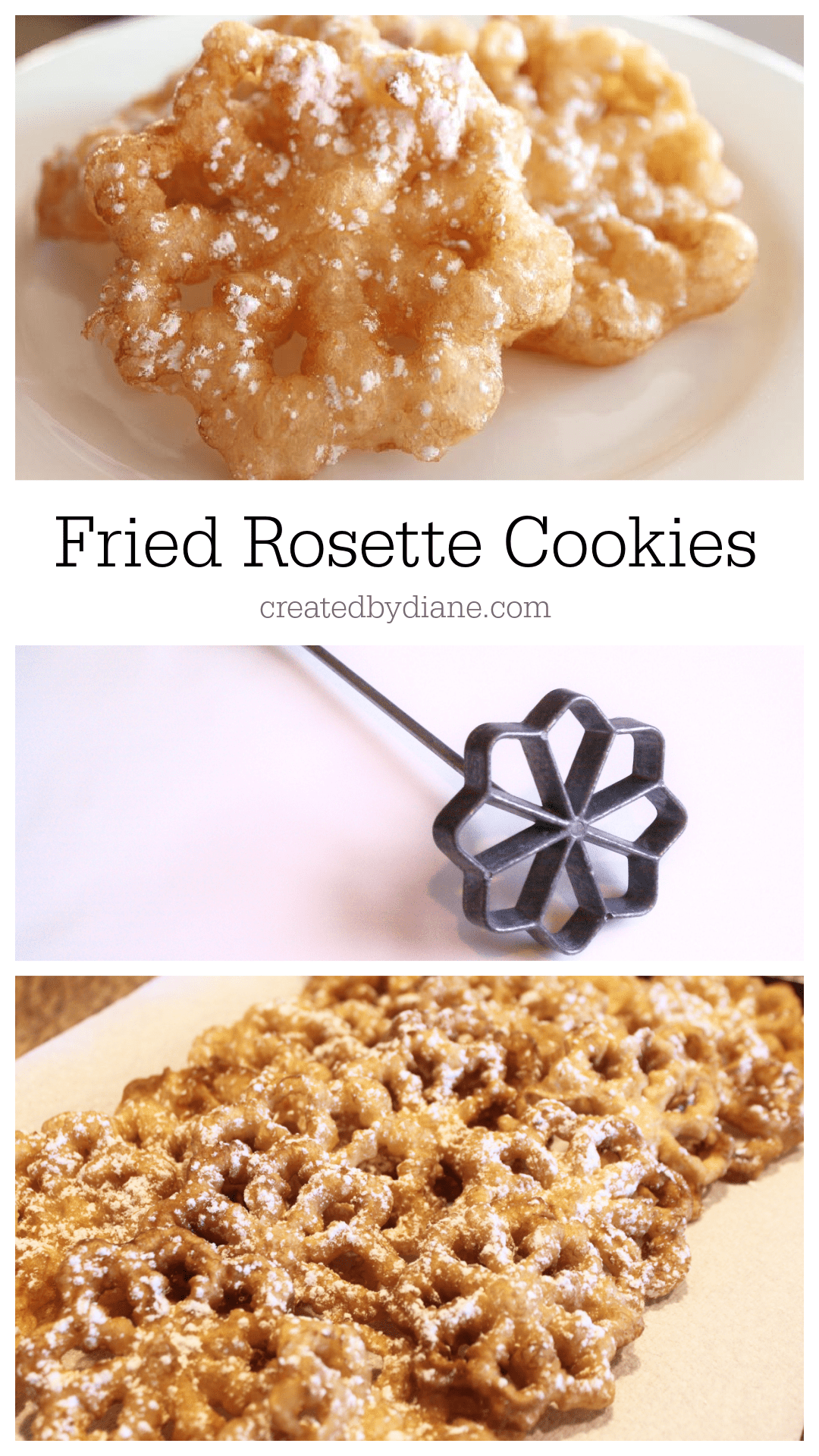 Rosette Cookies | Created by Diane