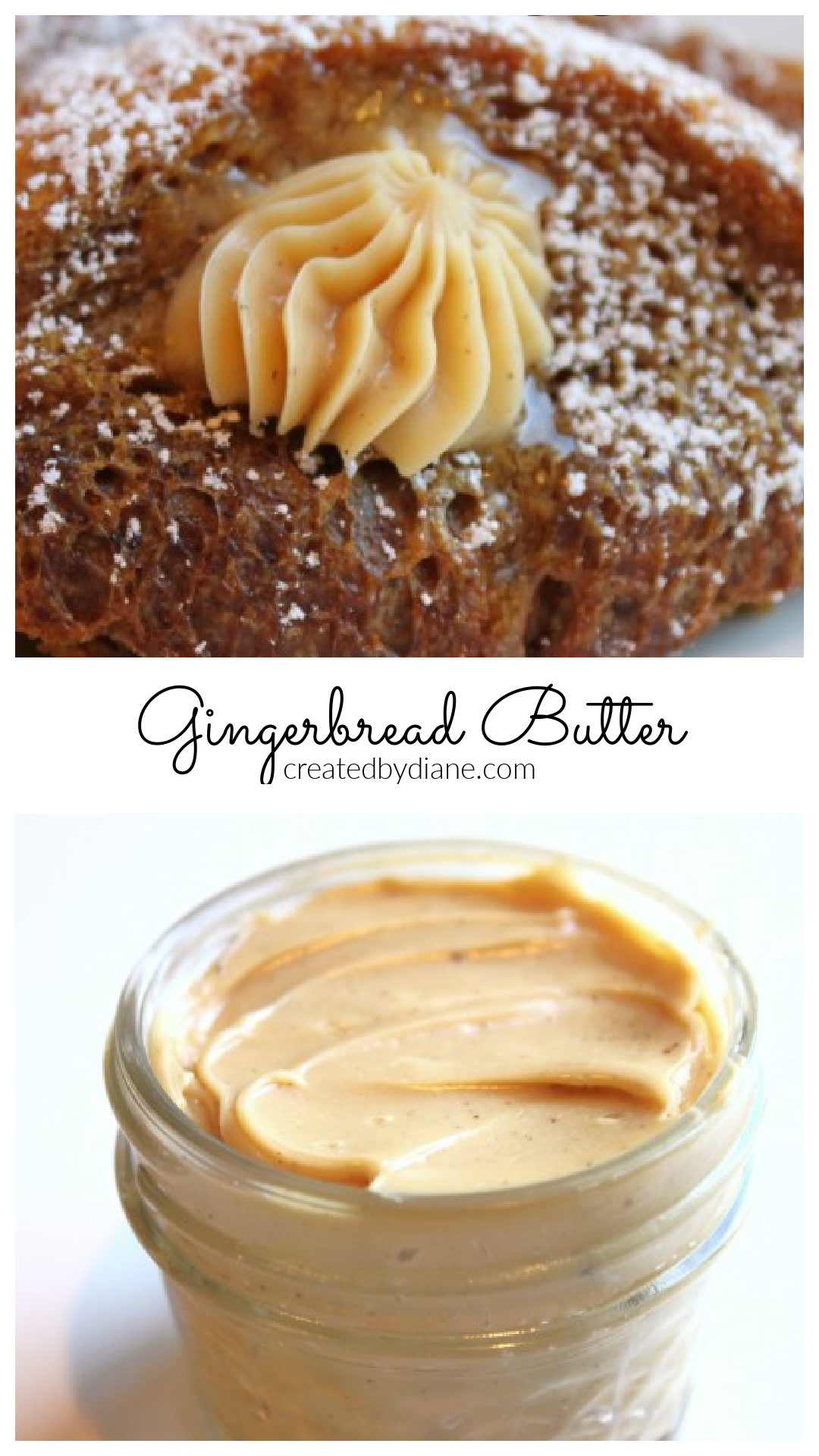 Gingerbread French Toast with Gingerbread Butter | Created by Diane