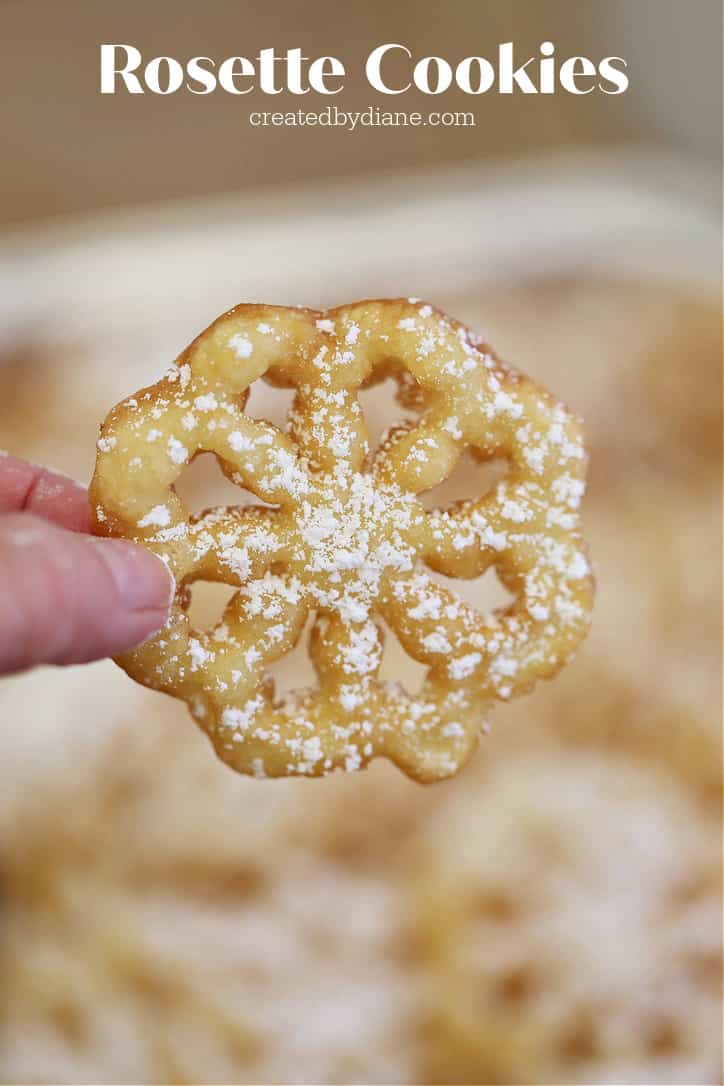Rosette Cookies | Created by Diane