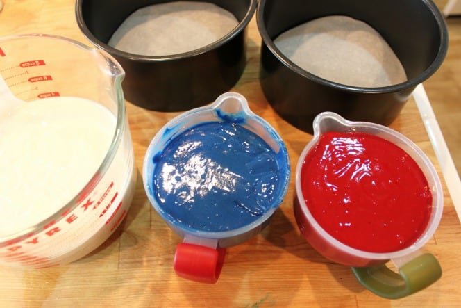 Red, White and Blue Cake | Created by Diane