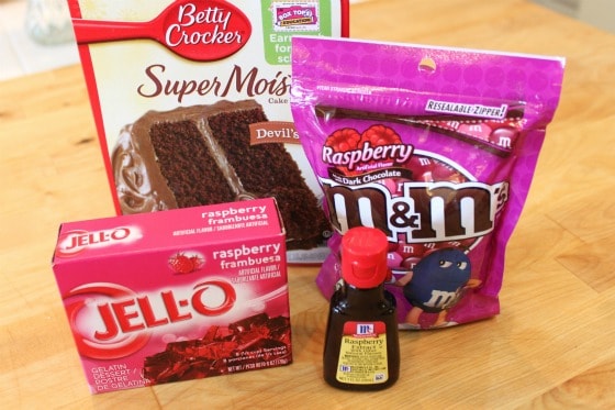 Chocolate Raspberry Cupcakes with Raspberry M&M's | Created by Diane