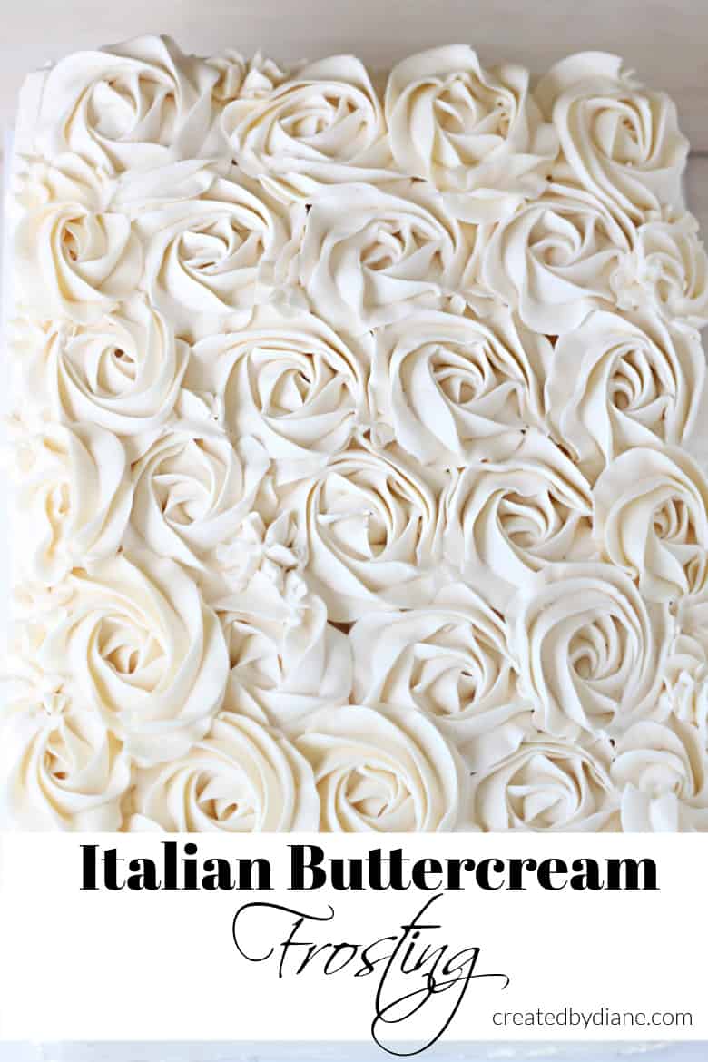 Italian Buttercream Frosting Recipe | Created by Diane