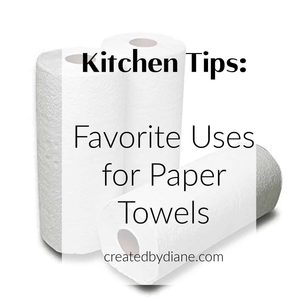 Kitchen tips: Bounty Paper Towels | Created by Diane