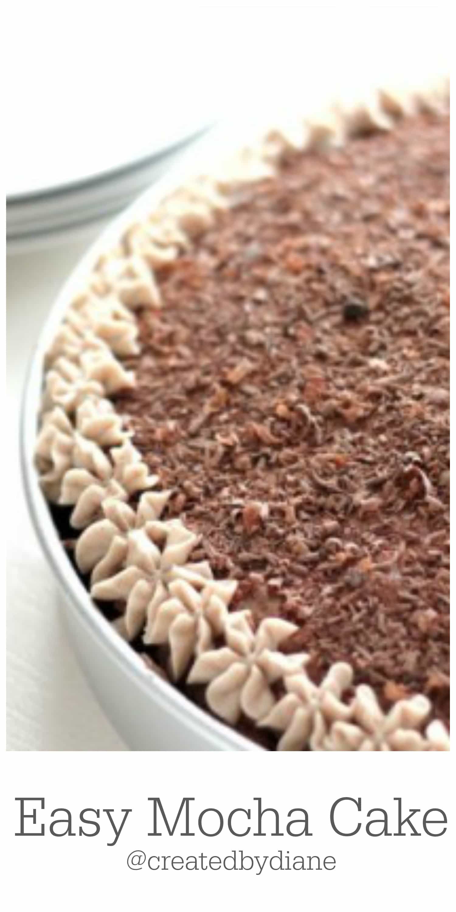 Easy Mocha Cake | Created by Diane
