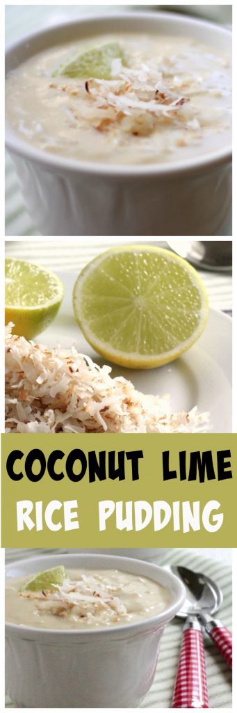 Coconut Lime Rice Pudding | Created by Diane