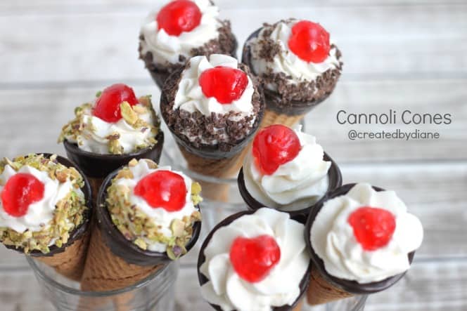 Cannoli Cones | Created by Diane
