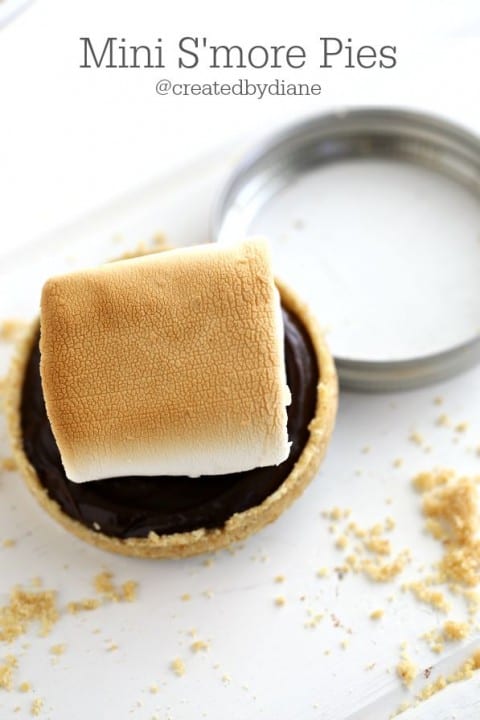 Mini S'more Pies | Created by Diane