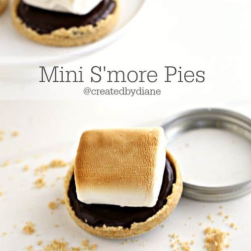 Mini S'more Pies | Created by Diane