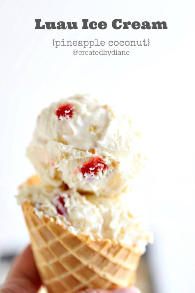 Luau Ice Cream | Created by Diane
