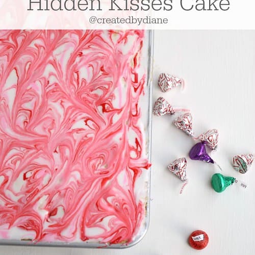 hidden kisses cake | Created by Diane