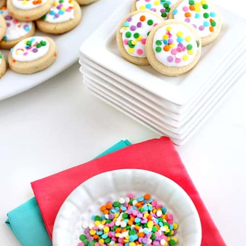 coconut confetti sugar cookies | Created by Diane