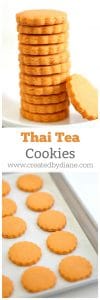 Thai Tea Cookies | Created by Diane