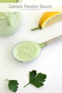 Lemon Parsley Sauce | Created by Diane