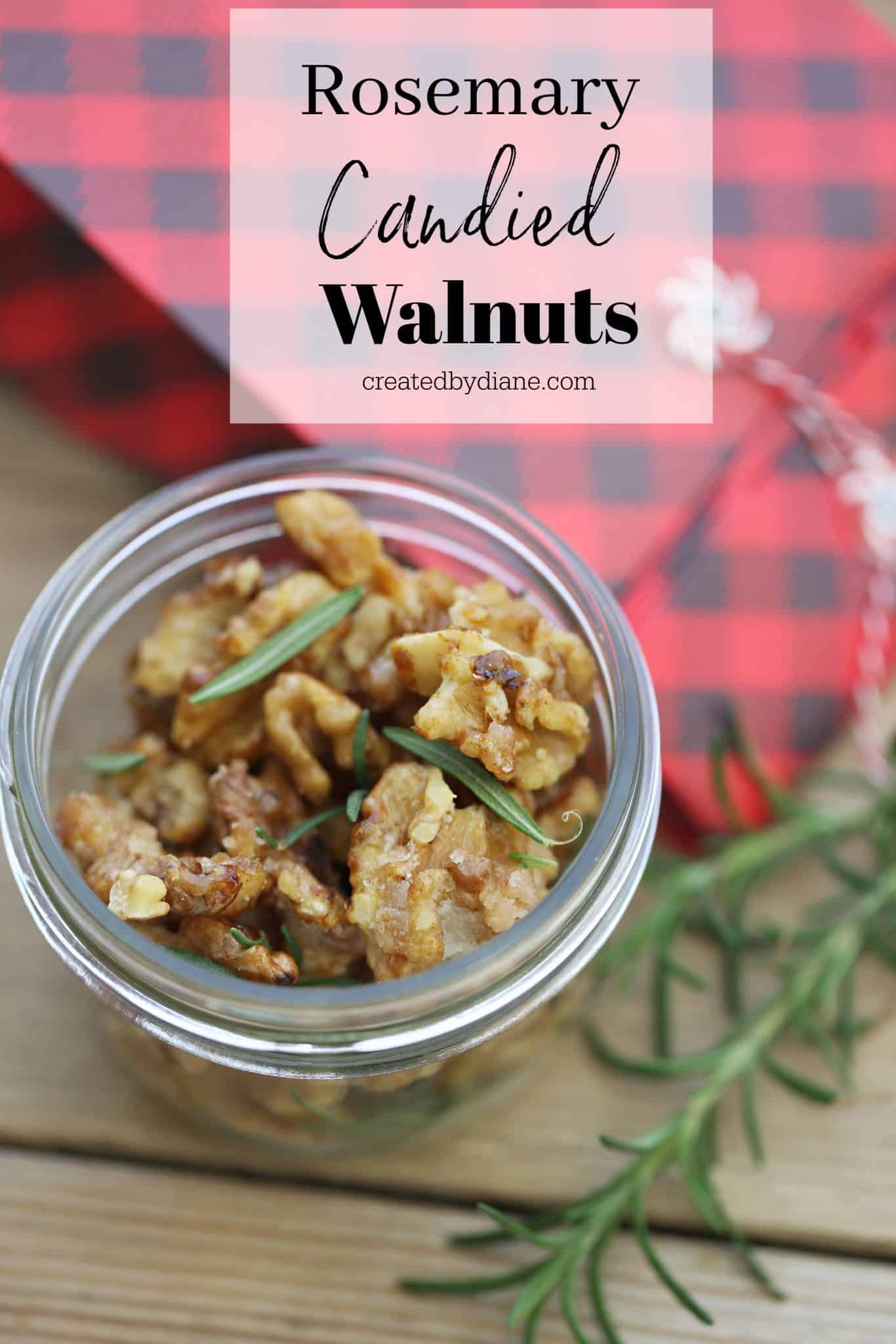 rosemary candied walnuts | Created by Diane