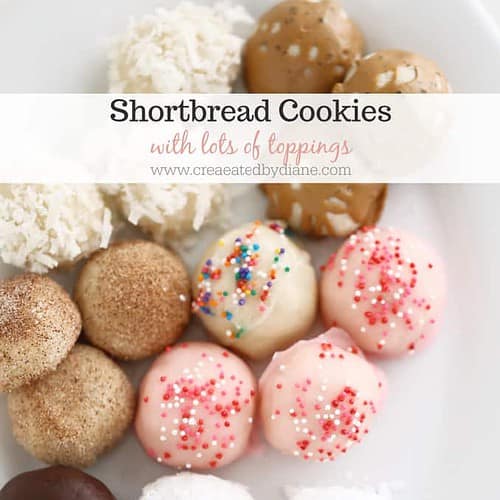 shortbread ball cookies | Created by Diane
