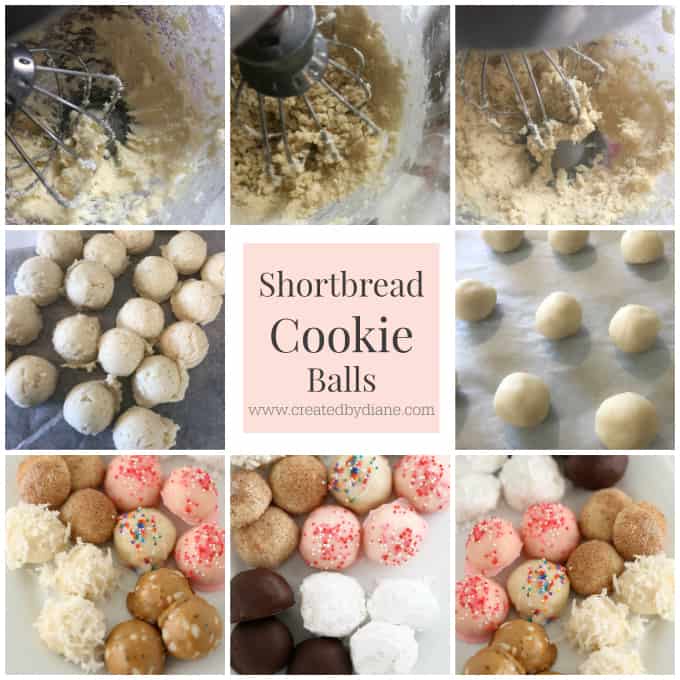 shortbread ball cookies | Created by Diane