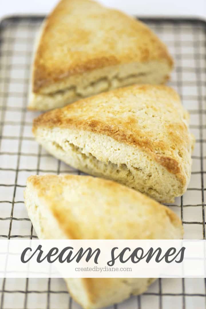 Easy Cream Scone Recipe | Created by Diane
