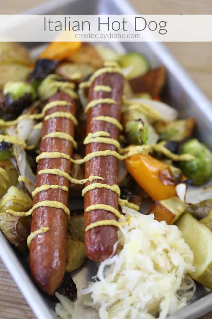 Italian Hot Dog | Created by Diane
