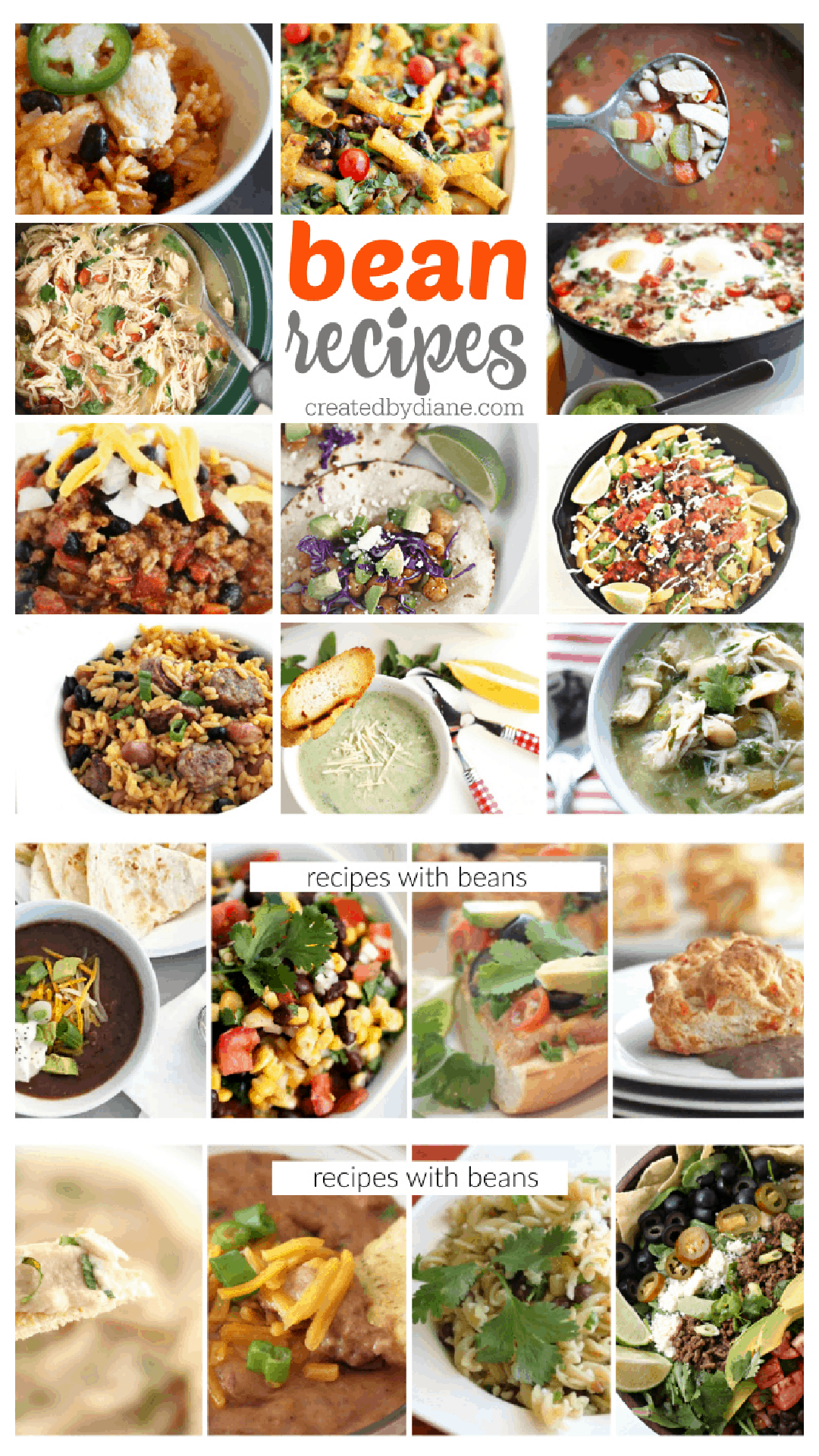 Bean Recipes | Created by Diane