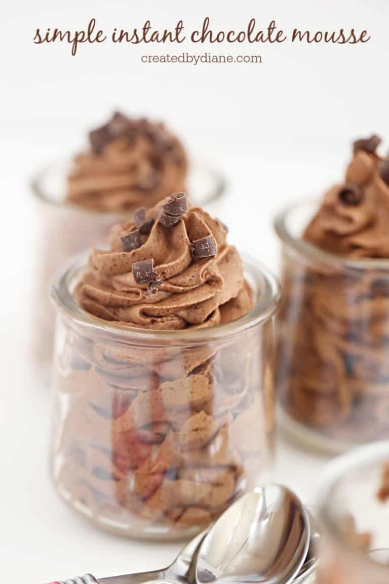 homemade instant chocolate mousse | Created by Diane