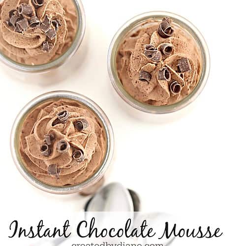 homemade instant chocolate mousse | Created by Diane