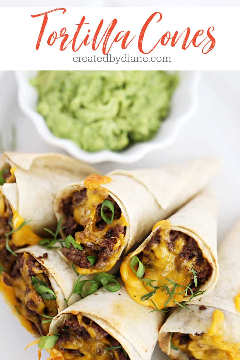 Tortilla Cones | Created by Diane