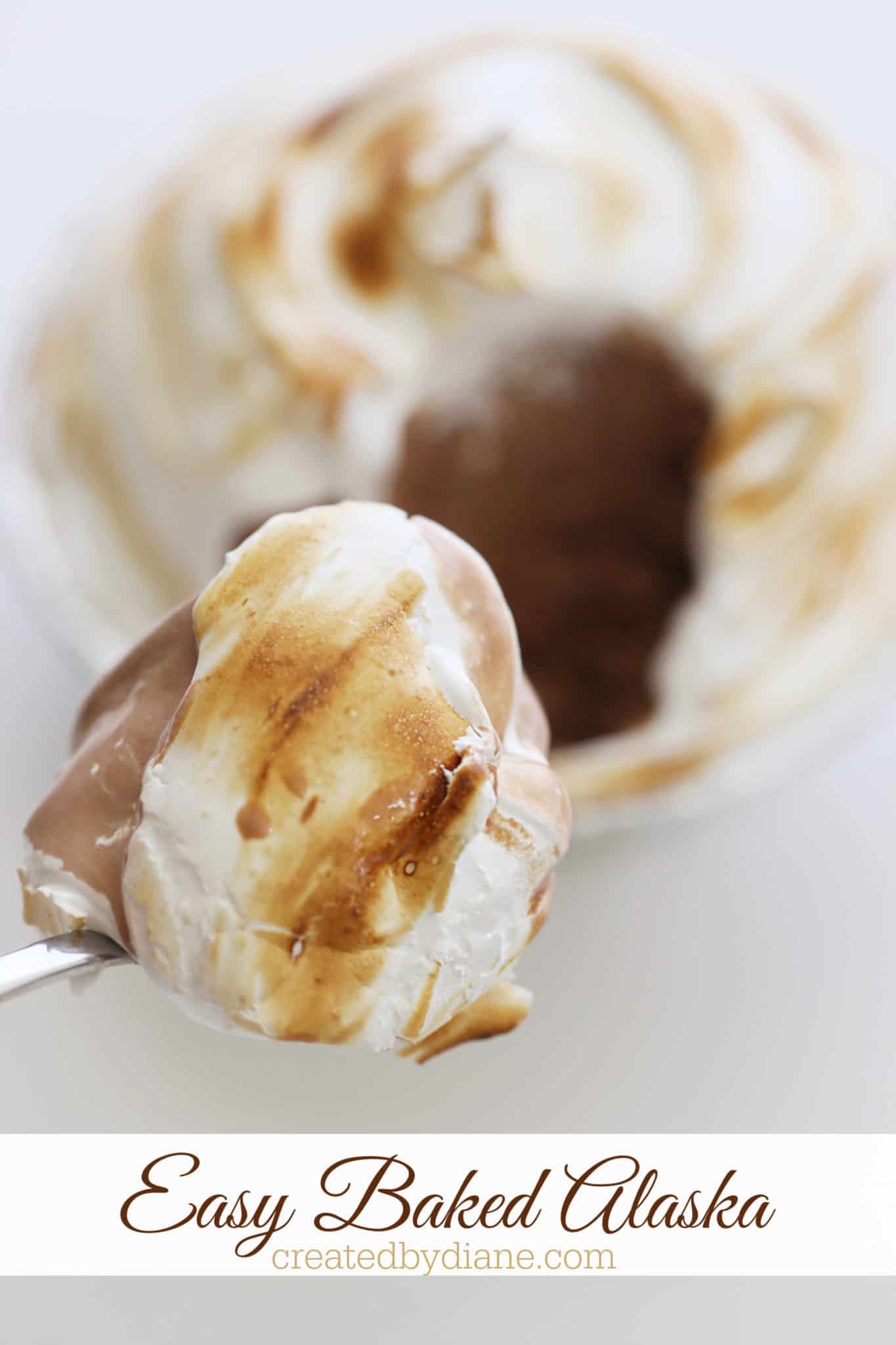 Simple Baked Alaska | Created by Diane