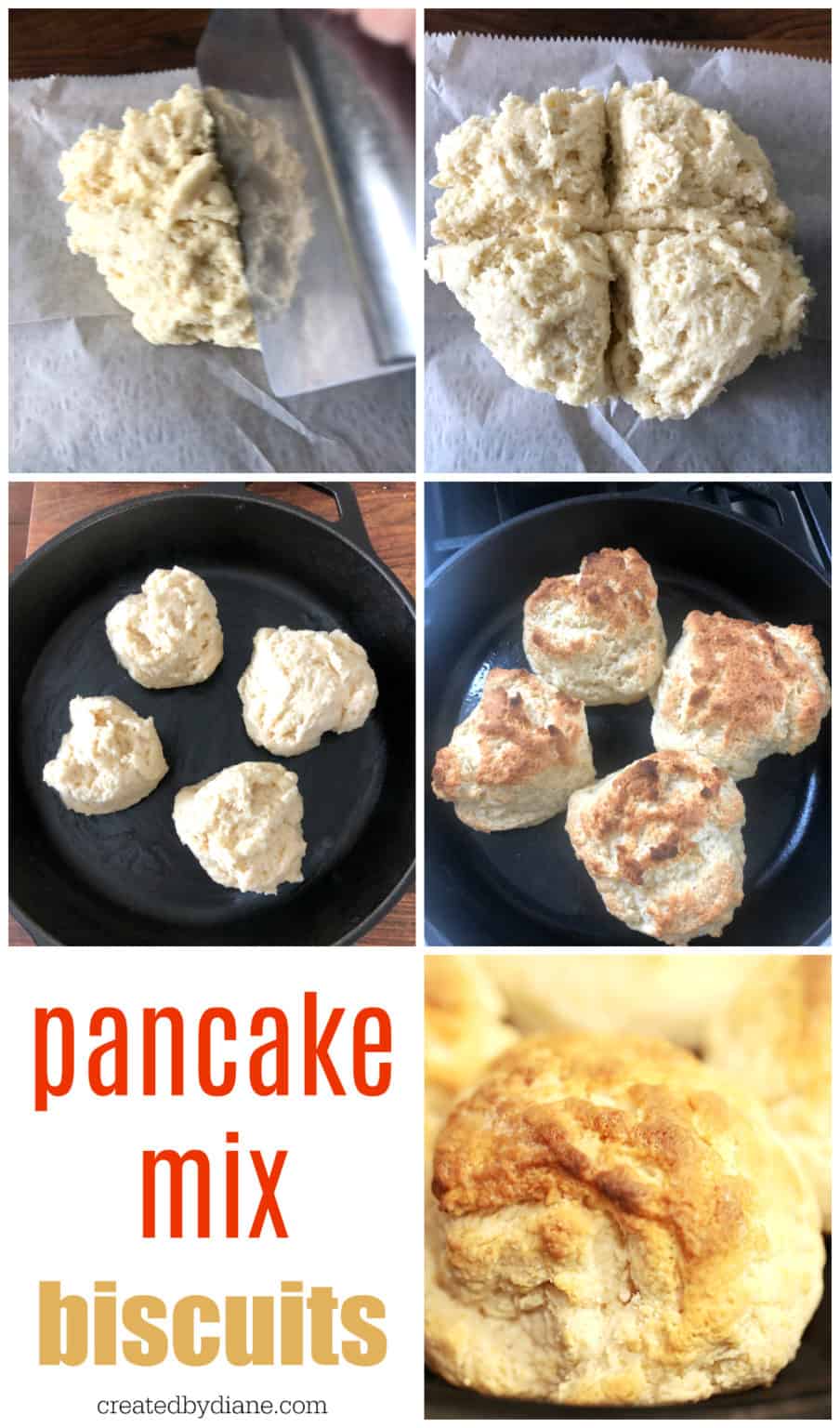 Pancake Mix Biscuits | Created by Diane