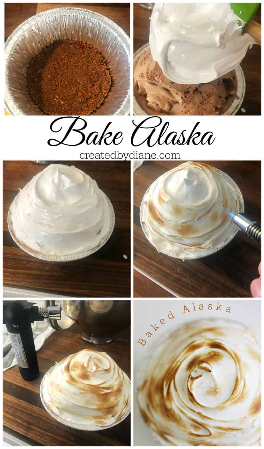 Simple Baked Alaska | Created by Diane