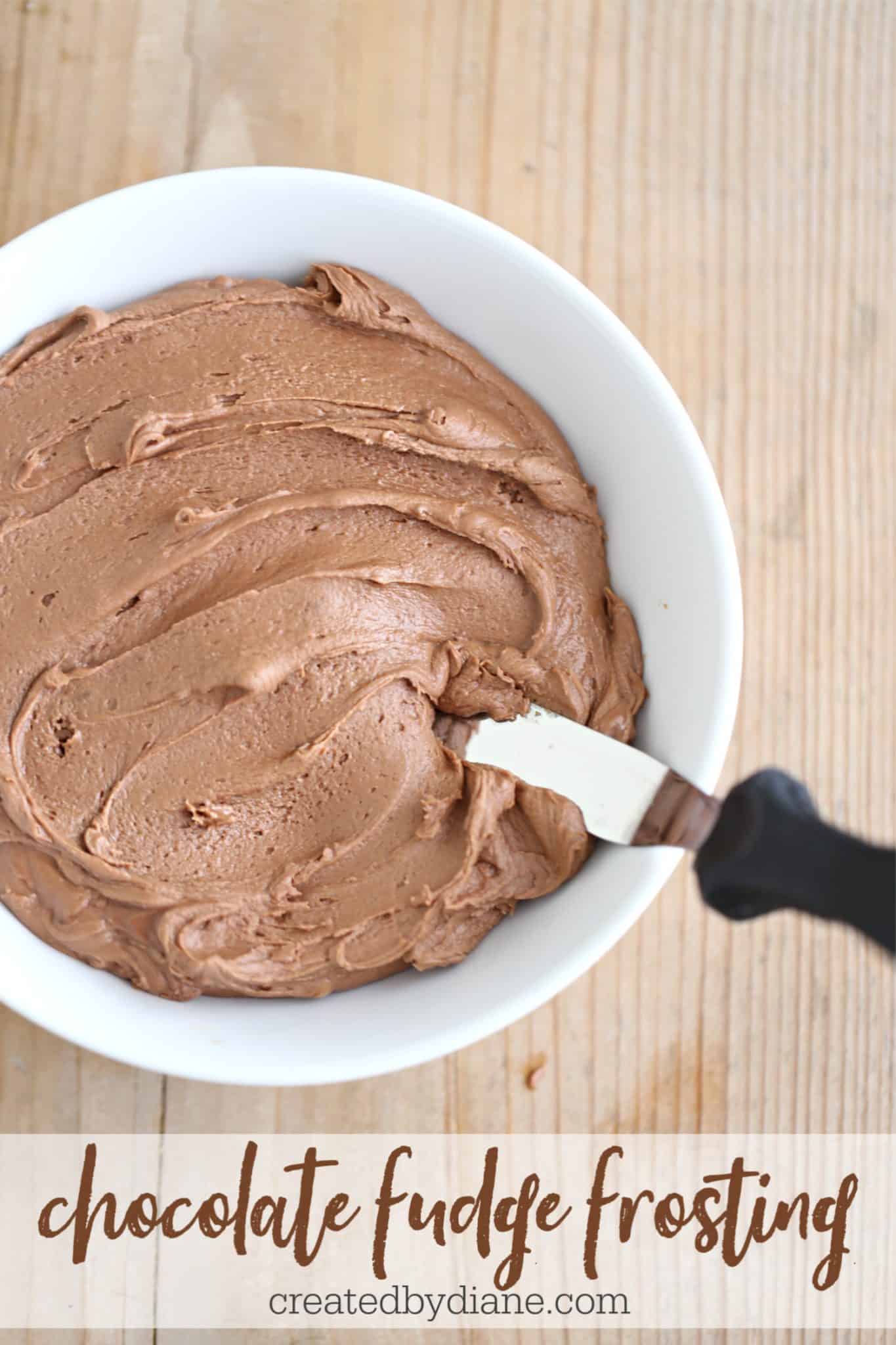 Chocolate Fudge Frosting | Created by Diane