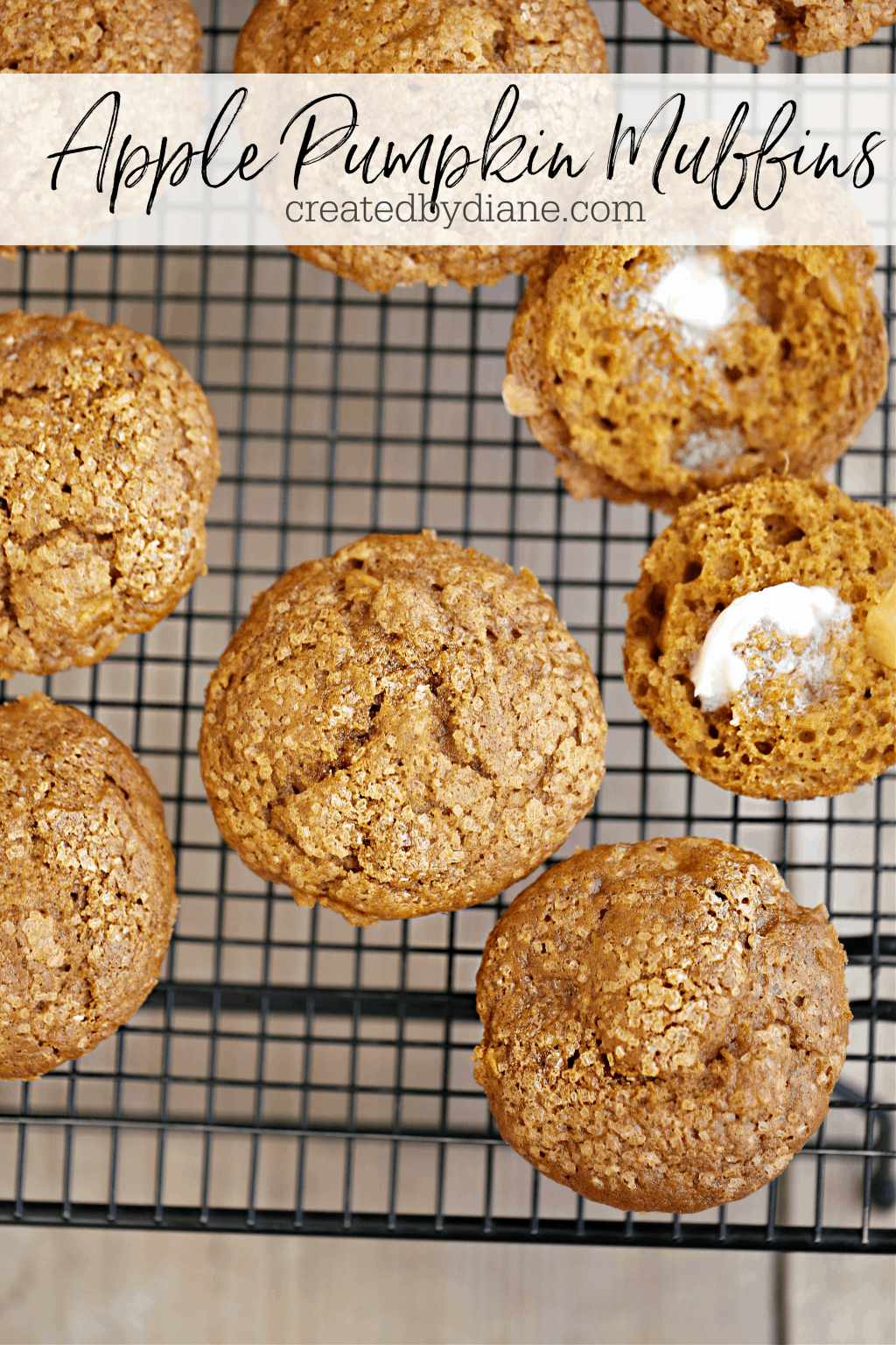Apple Pumpkin Muffins | Created by Diane
