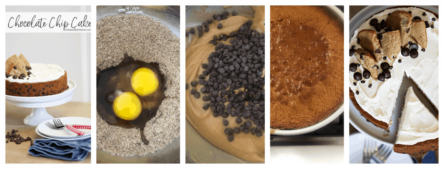 Chocolate Chip Cookie Cake Recipe | Created by Diane