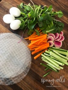 Egg Salad Spring Rolls | Created by Diane