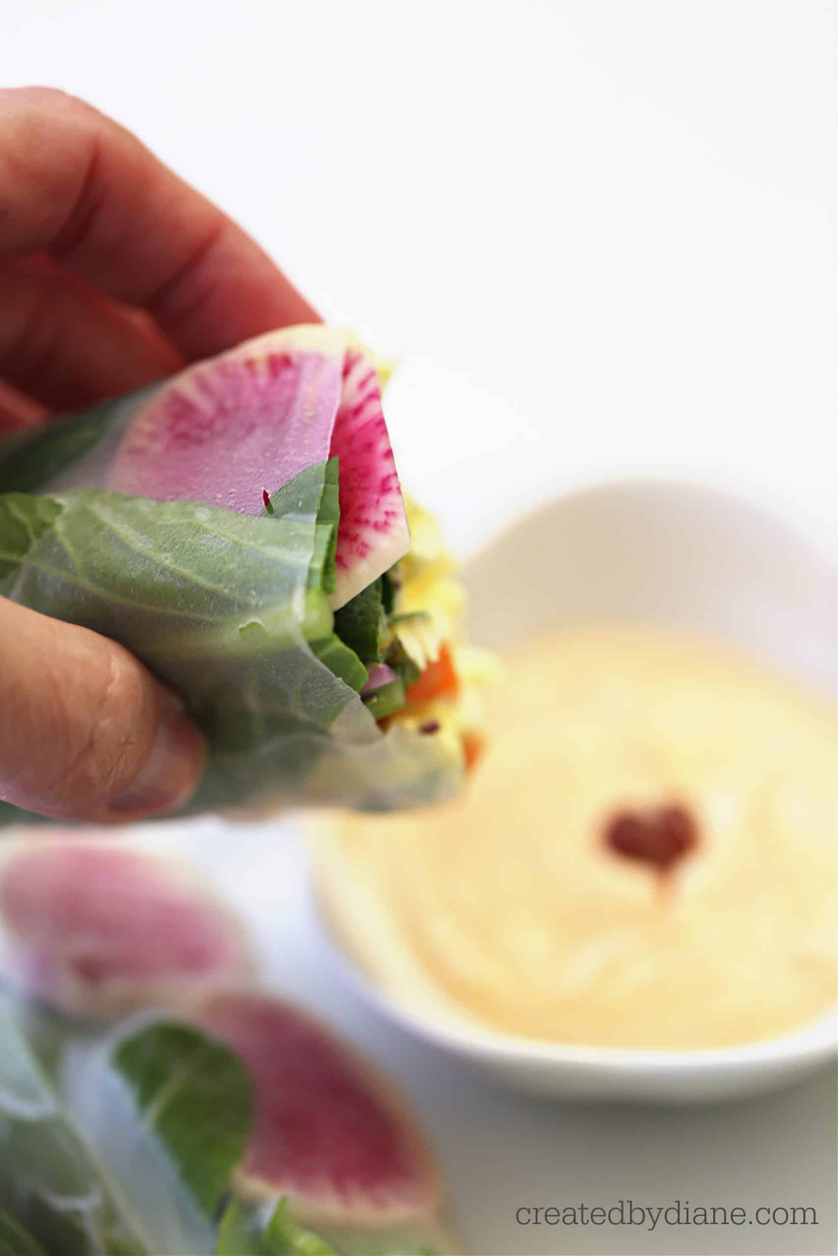 Egg Salad Spring Rolls | Created by Diane