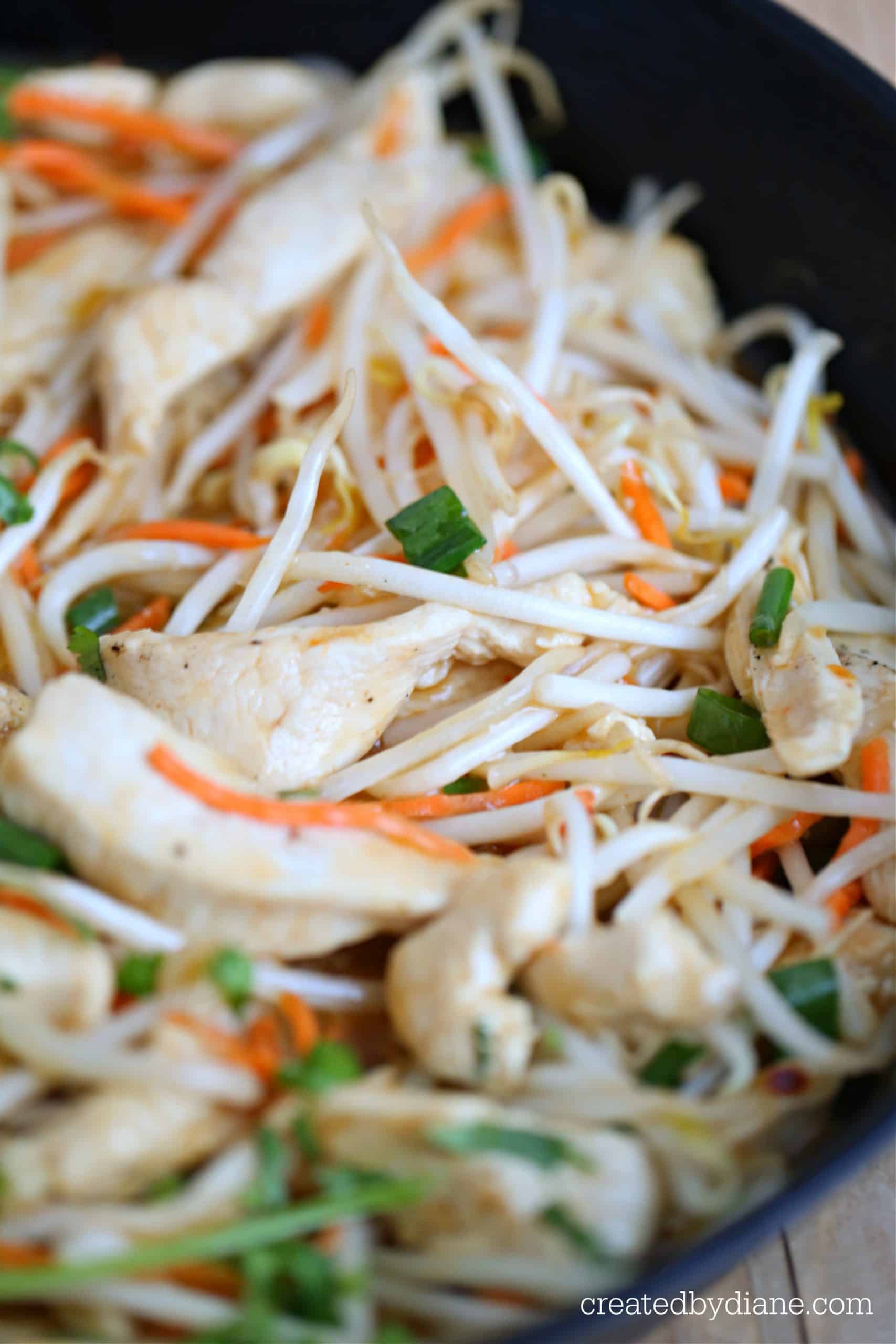 Chicken and Bean Sprouts | Created by Diane