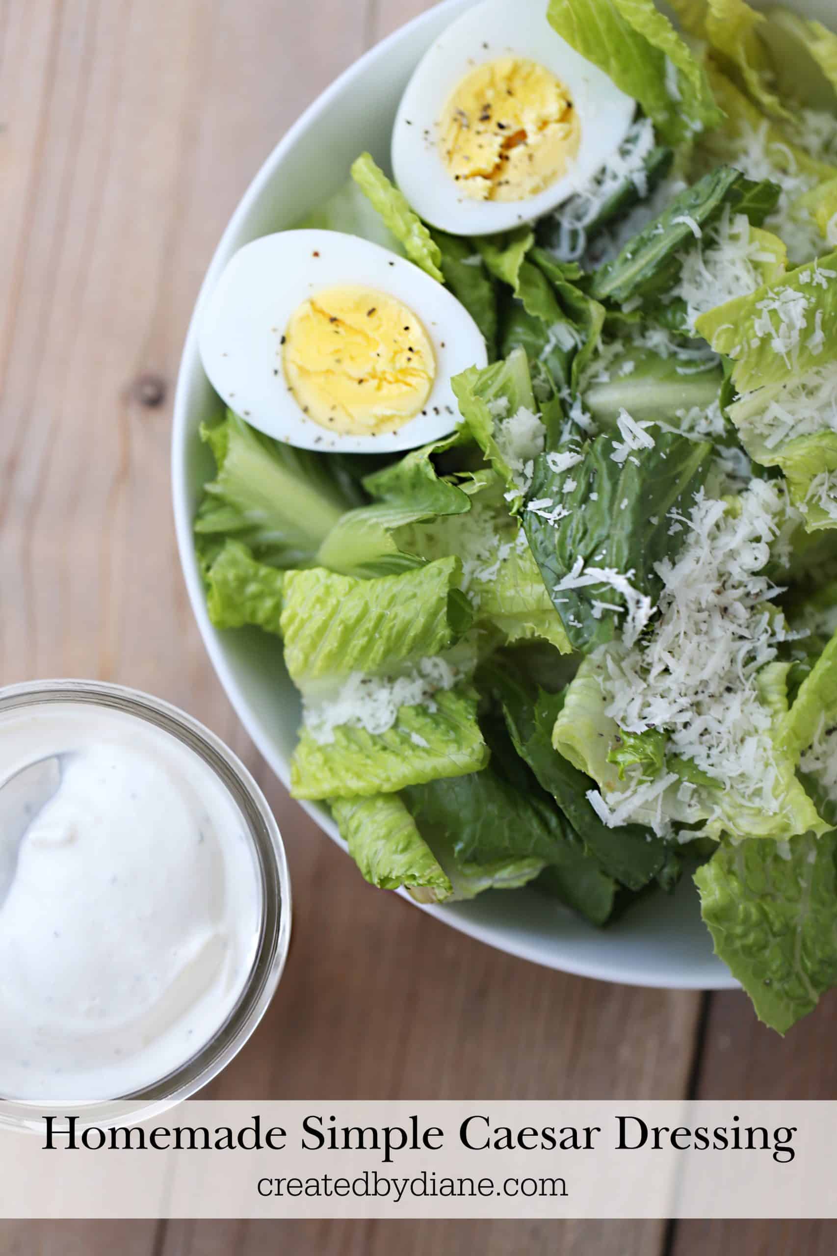 Creamy Caesar Dressing | Created by Diane