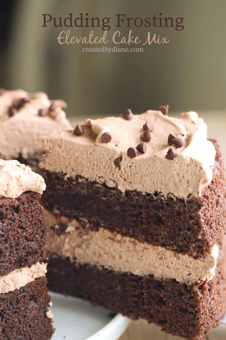 Chocolate Cake Mix- 2 layer cake | Created by Diane