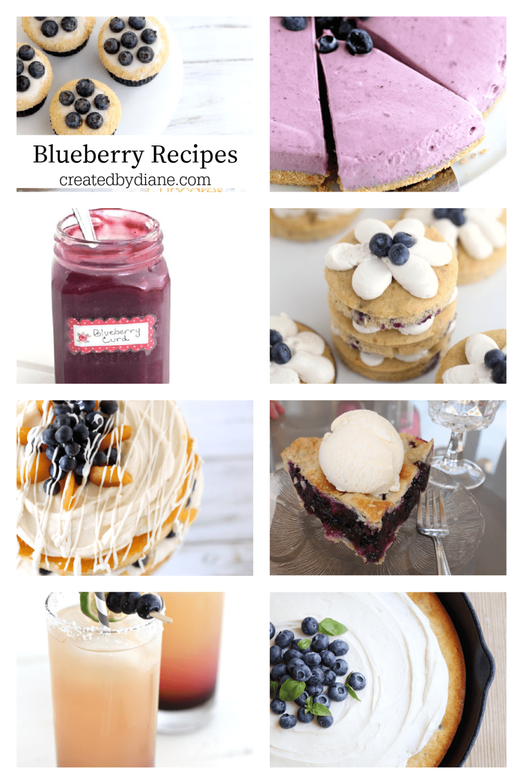 Blueberry Recipes | Created by Diane
