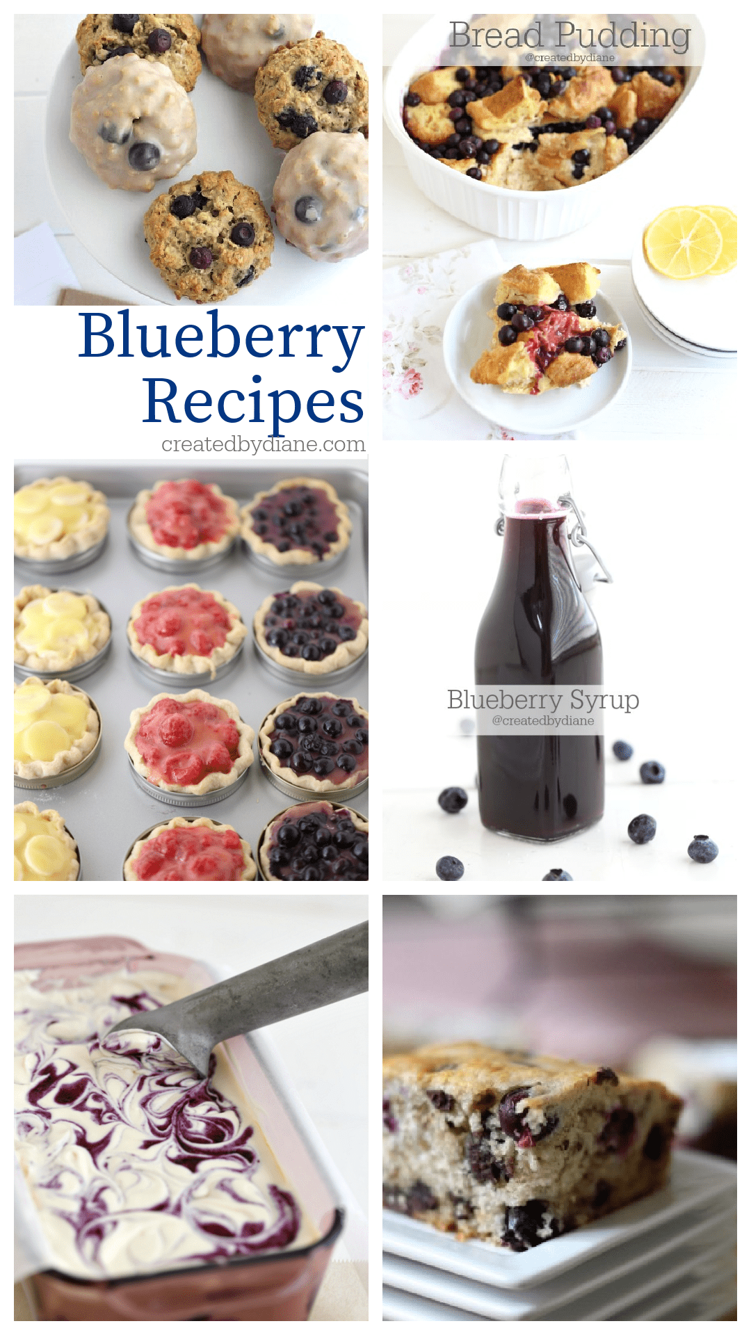 Blueberry Recipes | Created by Diane