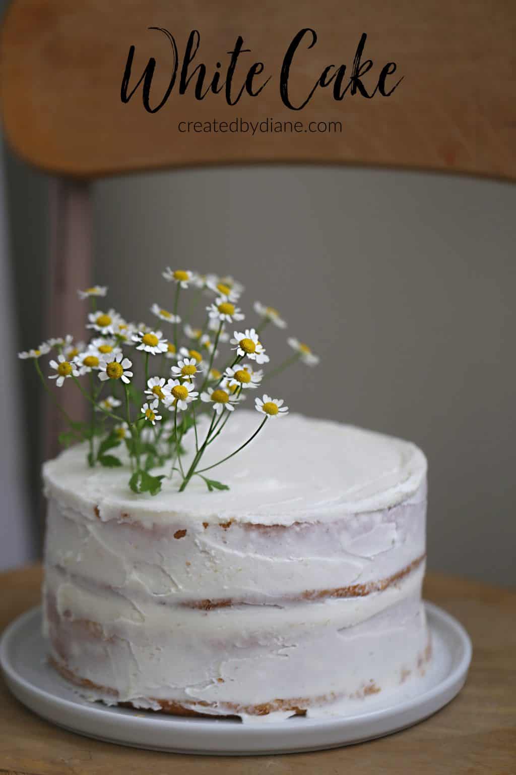2 layer white cake | Created by Diane