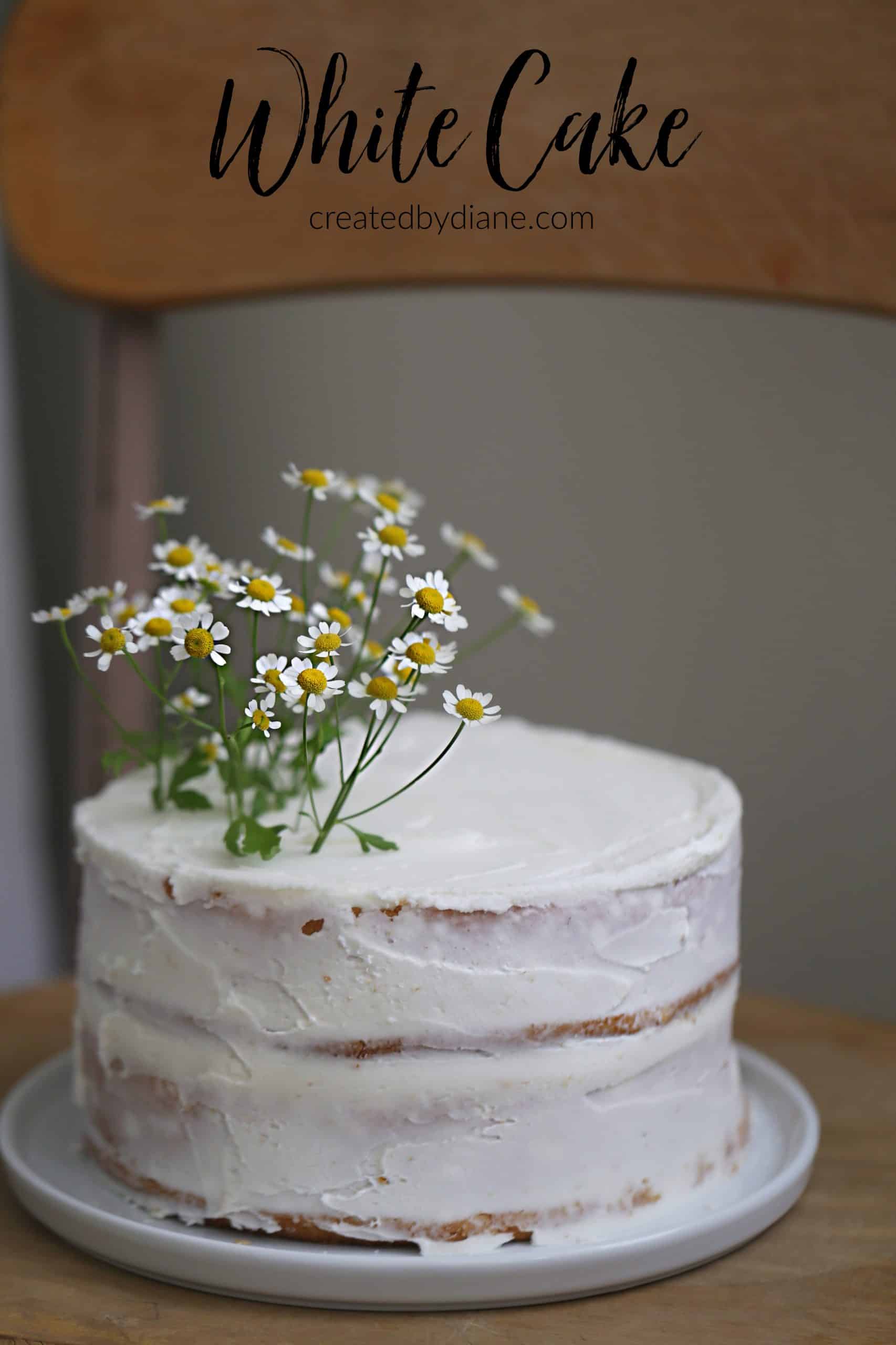 2 layer white cake | Created by Diane