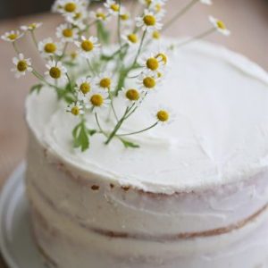 2 layer white cake | Created by Diane