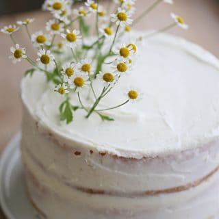 2 layer white cake | Created by Diane