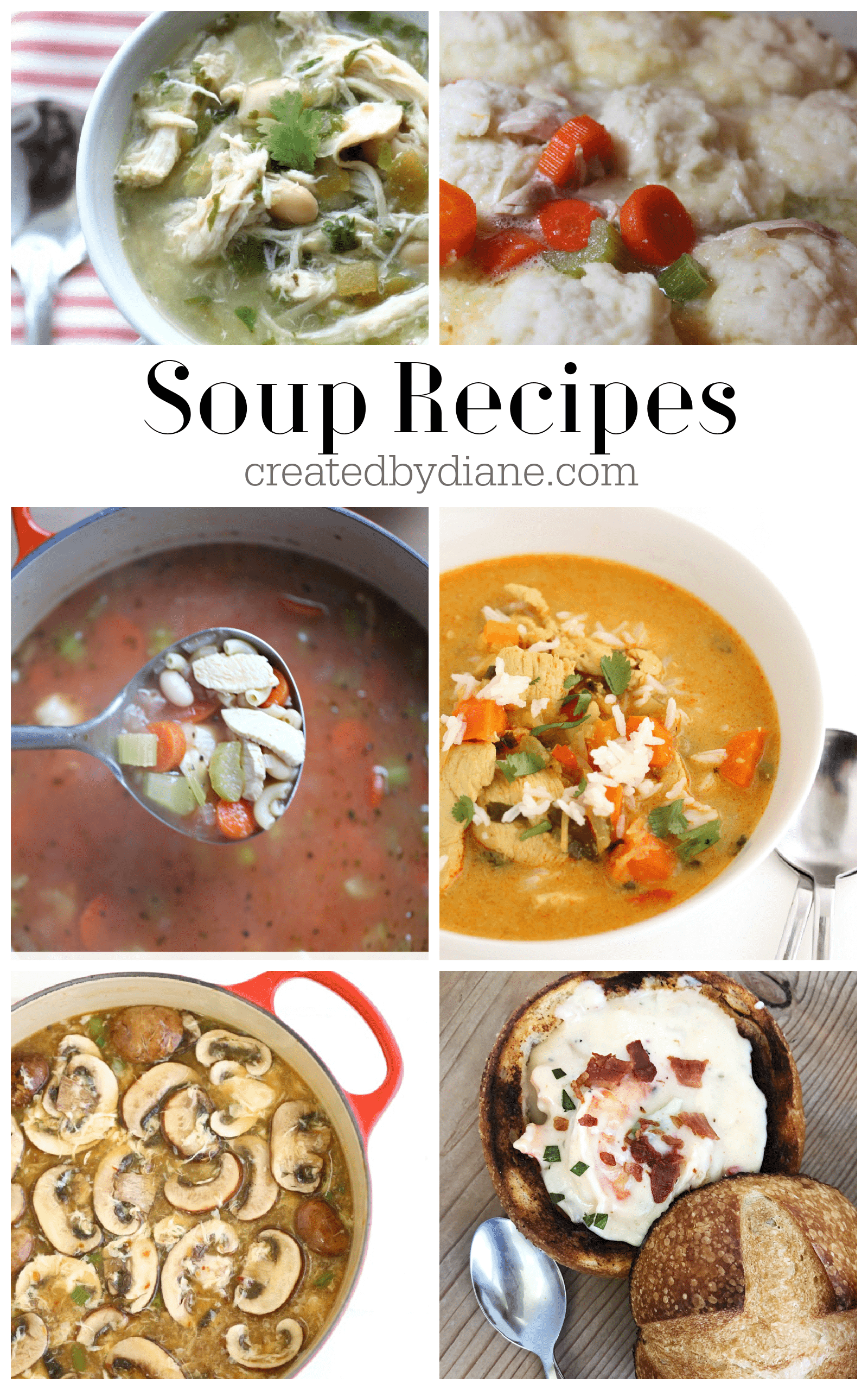 Soup Recipes | Created by Diane