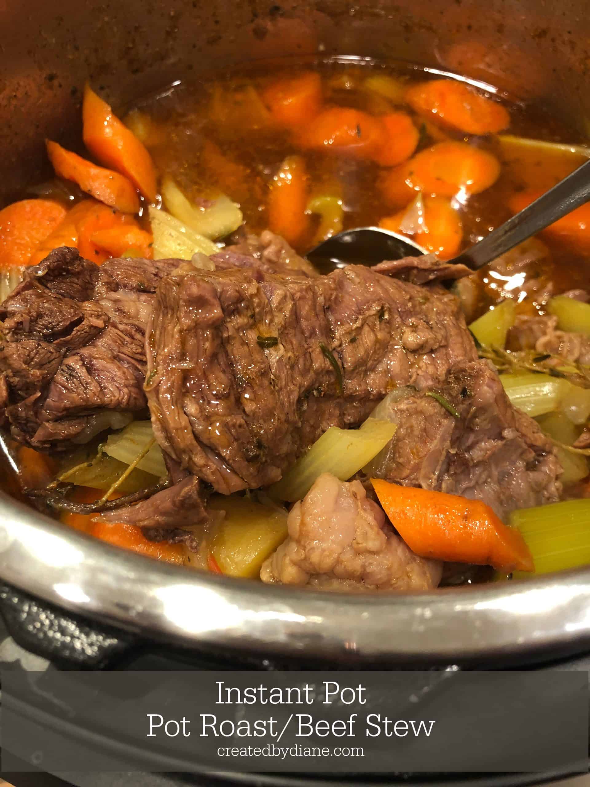 Pot Roast-Beef Stew Instant Pot Recipe | Created by Diane