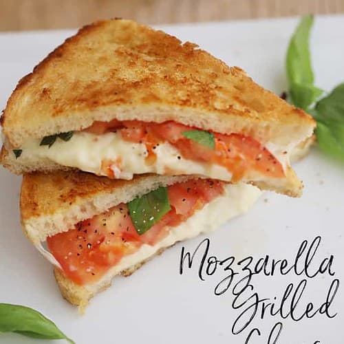Mozzarella Grilled Cheese | Created by Diane