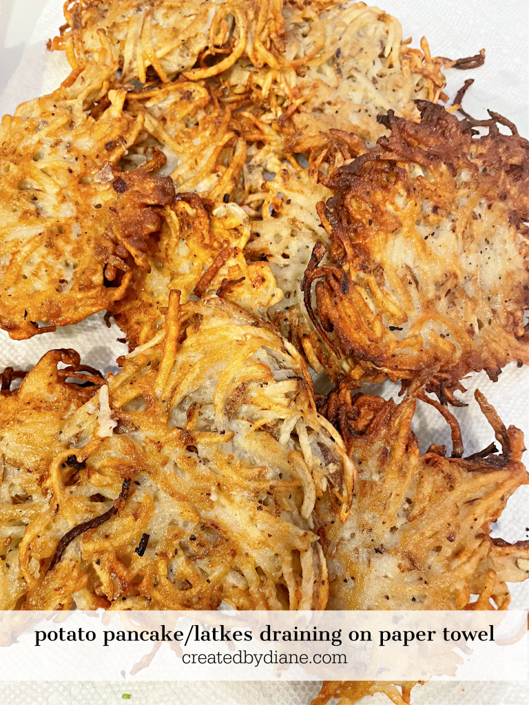 Potato Latkes-Pancakes | Created by Diane