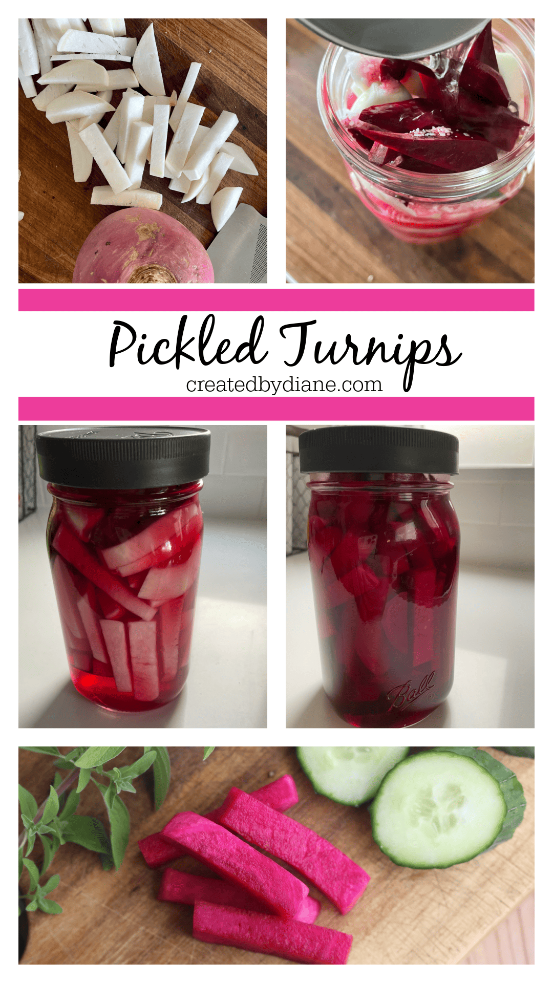 Pickled Turnips | Created by Diane
