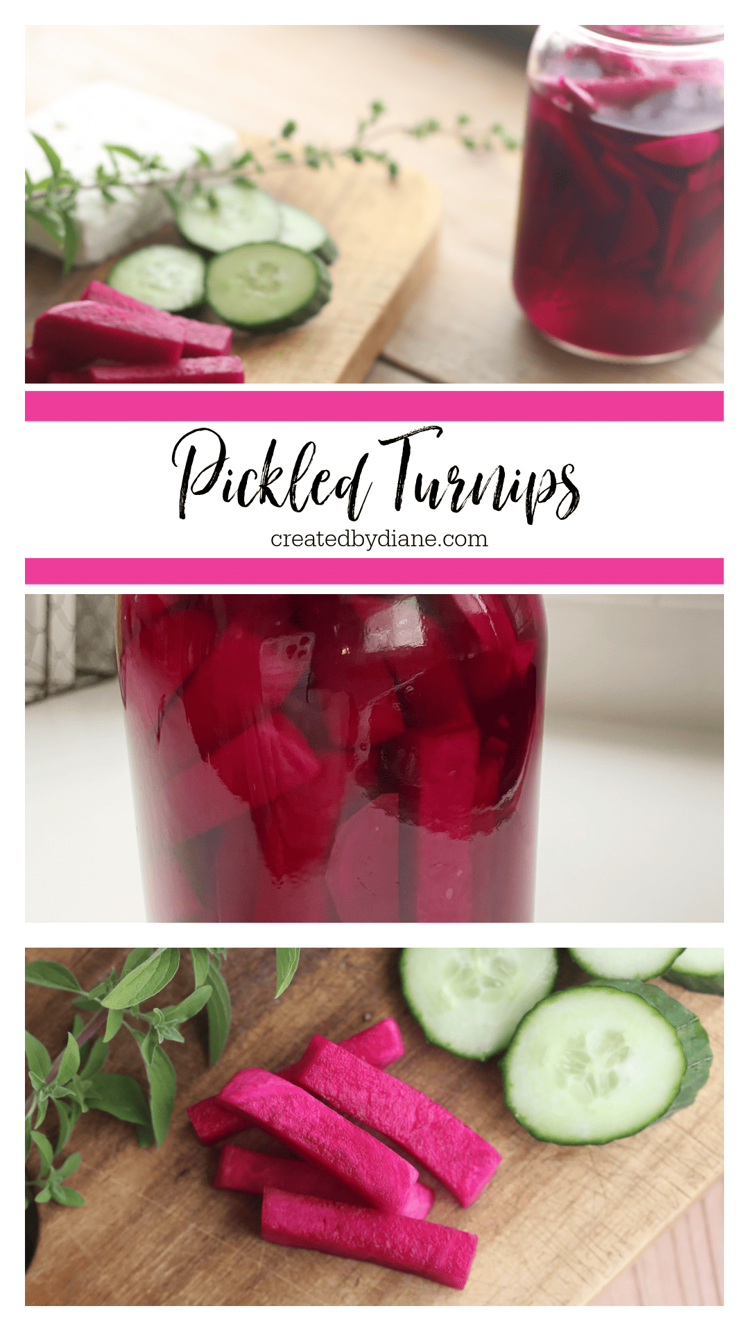 Pickled Turnips | Created by Diane